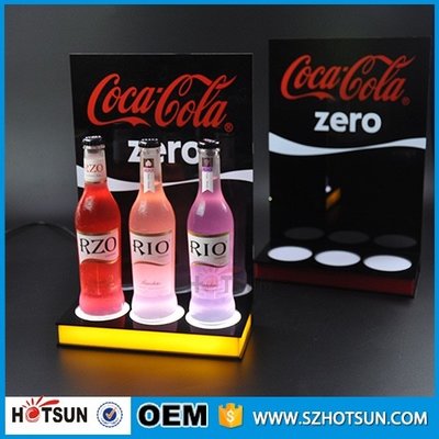 Shenzhen supplier Free design LED acrylic display for wine acrylic products manufacture