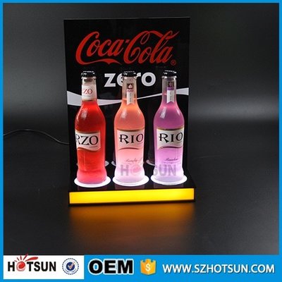 Shenzhen supplier Free design LED acrylic display for wine acrylic products manufacture