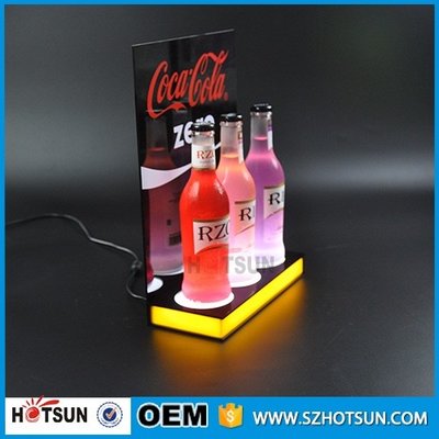 Shenzhen supplier Free design LED acrylic display for wine acrylic products manufacture