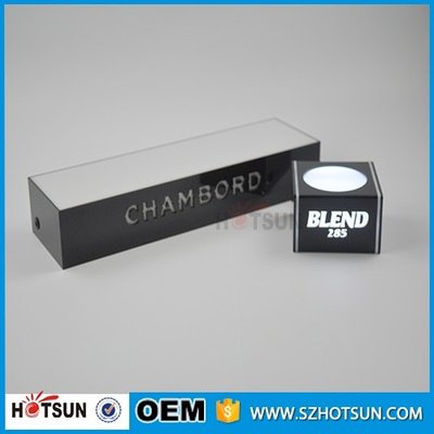factory direct sale clear display holder stand, laser cutting thick acrylic customized led base