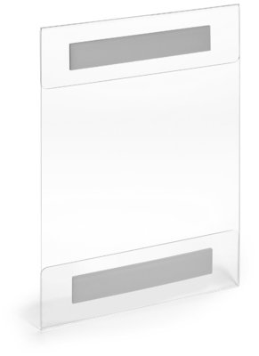 8.5x11 Vertical Horizontal clear acrylic Sign Holder With Adhesive Tape,OEM 8.5*11 wall amount sign holder