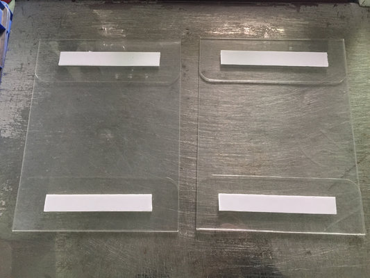 8.5x11 Vertical Horizontal clear acrylic Sign Holder With Adhesive Tape,OEM 8.5*11 wall amount sign holder