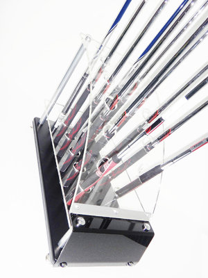 High Quality custom Golf Club Display Stand (12 Golf's Club Storage) Camber Acrylic