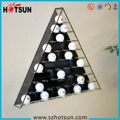 Hot sale retail acrylic golf ball display case/golf ball display boxes/golf ball display rack