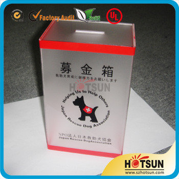acrylic suggestion/donation/complaint boxes custom in China