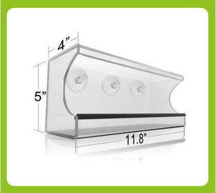 Birdscapes window bird feeder House shaped clear acrylic bird feeder