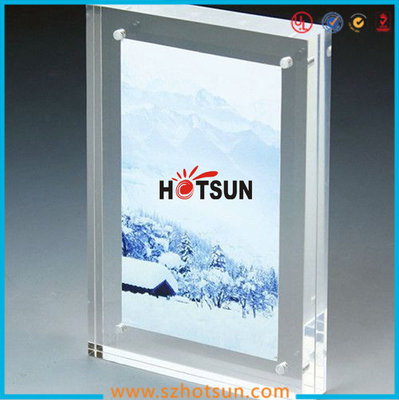 Acrylic Photo Frame Magnet Photo Frame,Thickness One Peice 0.47" .Simply Sandwich Your photo Between Two