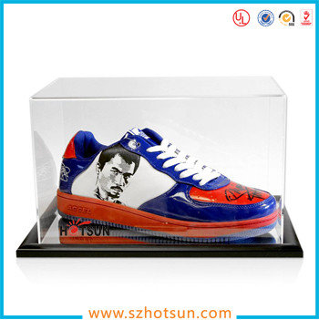 best selling good quality high clear acrylic shoe display box,modern design lucid shoe holder storage clear acrylic shoe