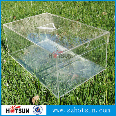 High quality custom clear acrylic shoe box wholesale,Crystal Clear Acrylic Shoe Display Case / Perspex Shoes Box