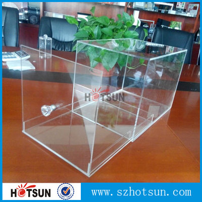 factory custom clear acrylic shoe boxes/perspex shoe box/display shoe box