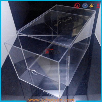 2016 acrylic sneaker box, acrylic shoe box, shoe storage box display rack