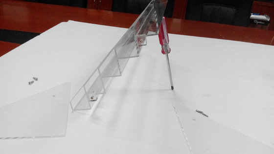 13 Years Factory Clear Acrylic Nail Polish Table Display Rack / Acrylic Nail Polish stand