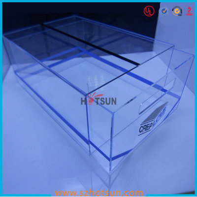 2016 acrylic sneaker box, acrylic shoe box, shoe storage box display rack