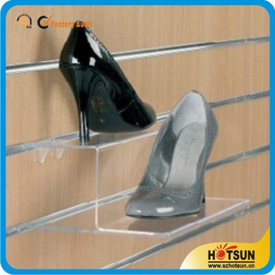 High quality custom manufacture acrylic shoes rack,Popular transparent acrylic shoe display stand rack