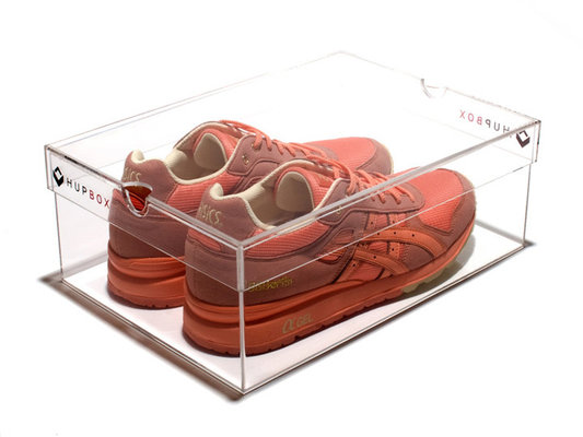 High quality custom clear acrylic shoe box wholesale,Crystal Clear Acrylic Shoe Display Case / Perspex Shoes Box