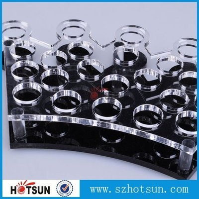 Factory directly acrylic shot glass tray,most popular product clear acrylic shot glass tray ,acrylic serving tray