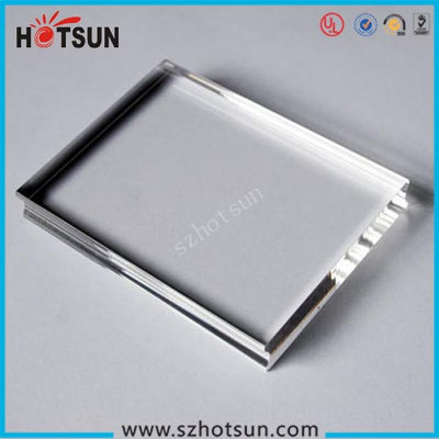 Customized Stamps Used Clear Acrylic Logo Sign Block Acrylic Glass Block