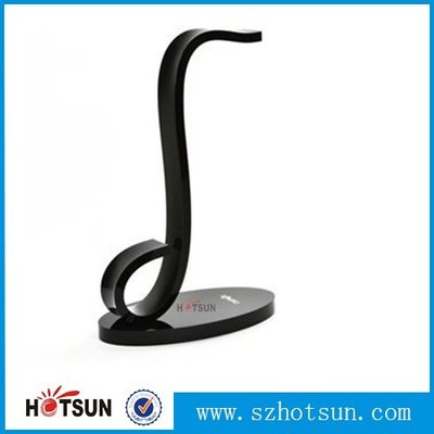 High quality earphones holder,custom made clear acrylic earphones holder headphone display stand