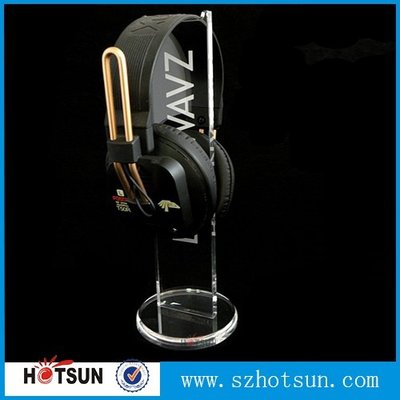 earphone stand acrylic crystal clear fits virtually all earphones