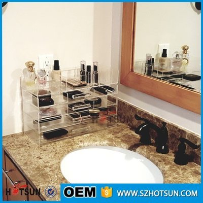 Acrylic cosmetic makeup organizer/ makeup brush display/ makeup brush holder