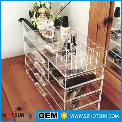 Acrylic cosmetic makeup organizer/ makeup brush display/ makeup brush holder