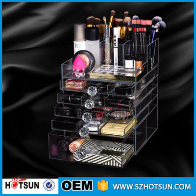China new products acrylic makeup display, acrylic makeup box, acrylic makeup storage boxes