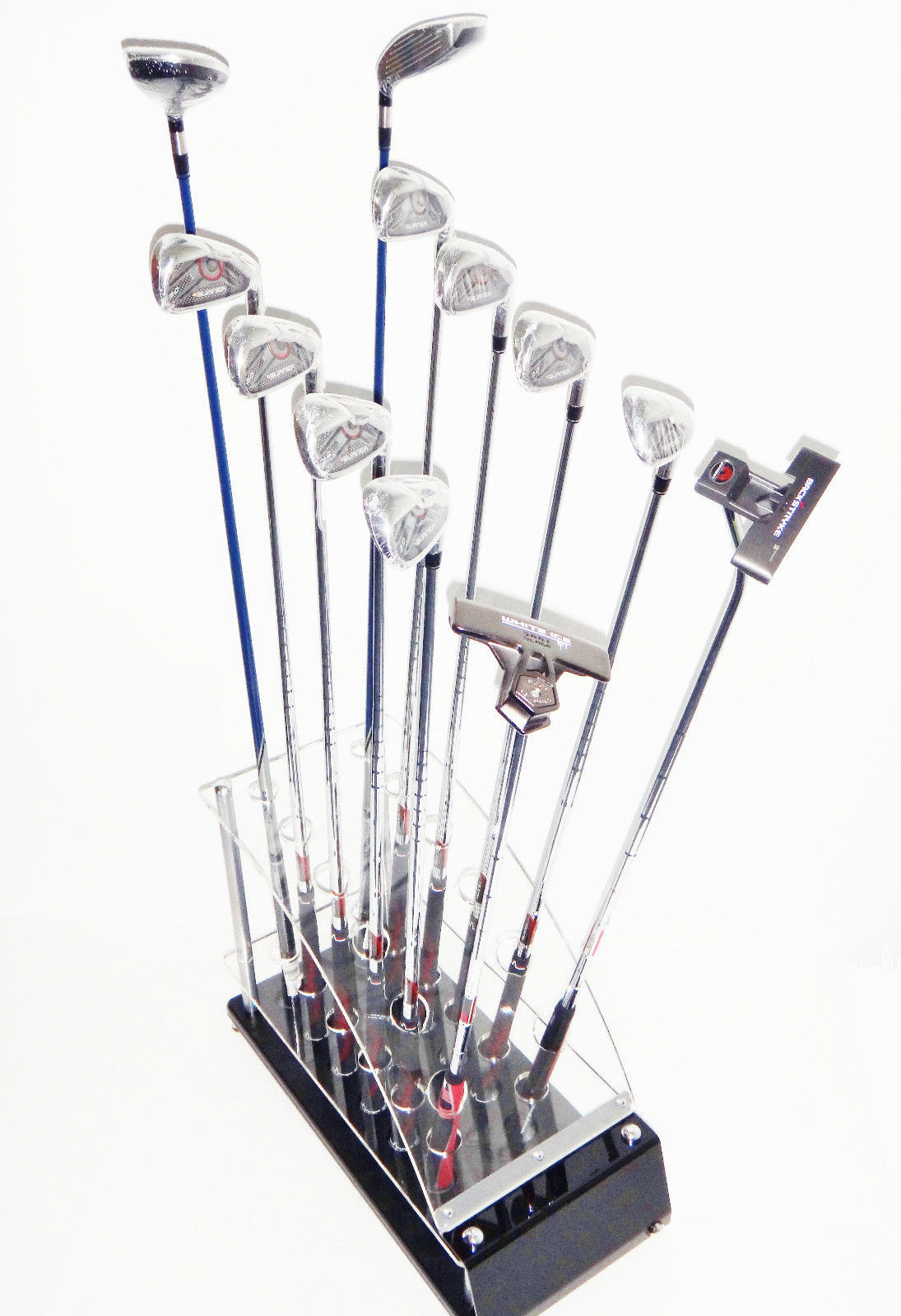 High Quality custom Golf Club Display Stand (12 Golf's Club Storage) Camber Acrylic