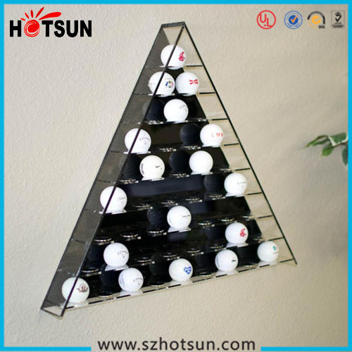 Hot sale retail acrylic golf ball display case/golf ball display boxes/golf ball display rack