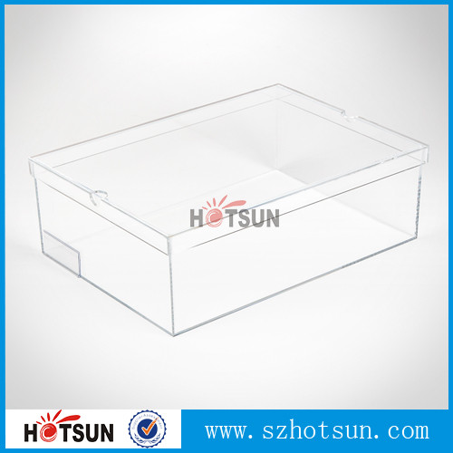 Hot sale clear transparent sport shoes sneaker acrylic display boxes