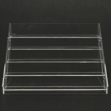 muti-tier desktop acrylic nail polish holder, lucite makeup organizer, perspex nail polish display stand