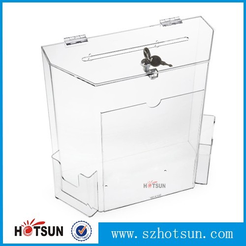 wholesale acrylic donation/ suggestion/ money box