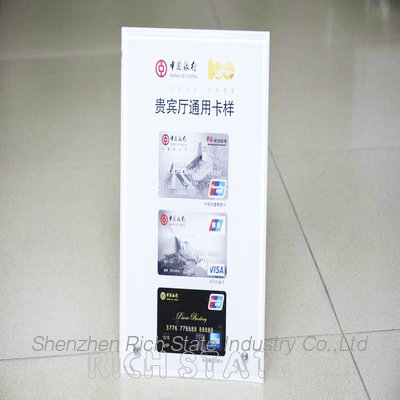 Acrylic banking hall displays stand
