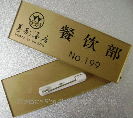 Printed name badges