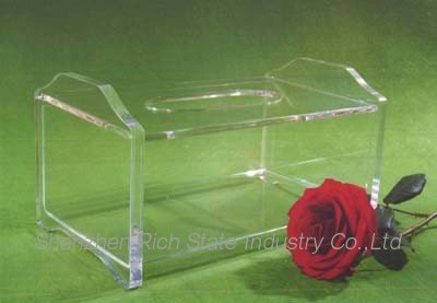Acrylic tissue box