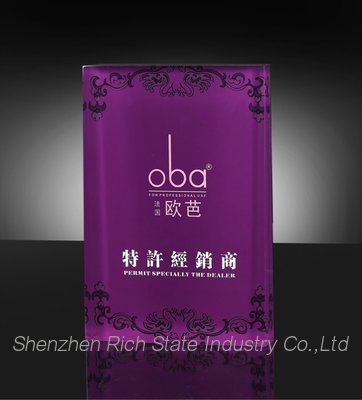 Acrylic distribution card