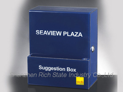 Acrylic locking suggestion box