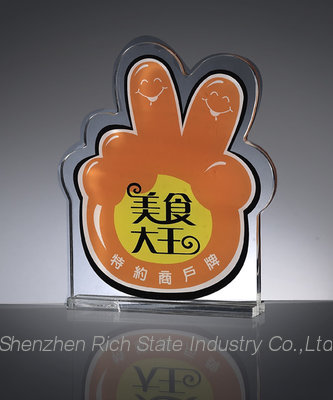 Acrylic distribution card