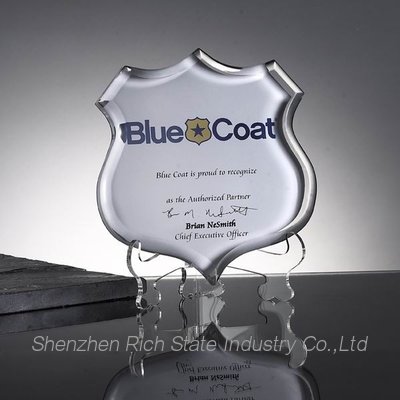 Acrylic resin trophy