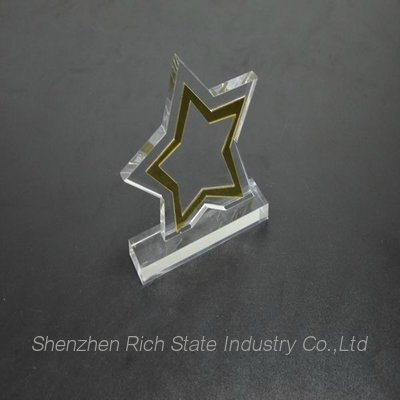 Acrylic resin trophy