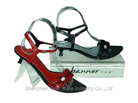 Acrylic shoe display stand