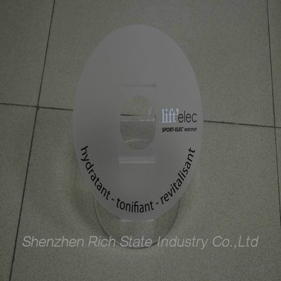 Perspex Promotional display - Silk screen / scrub