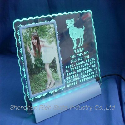 Lighting Acrylic photo frame