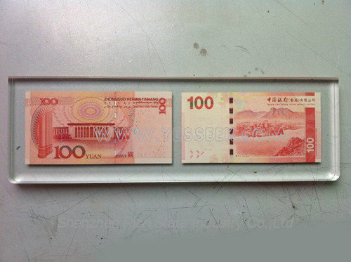 Cash Acrylic paperweight