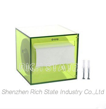 Acrylic tissue box