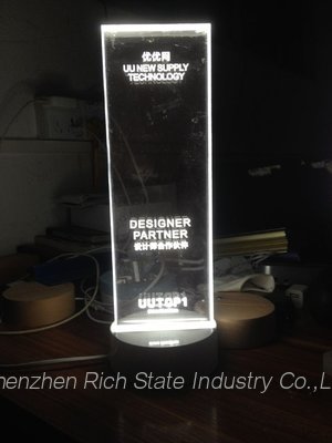Perspex laser inner carve