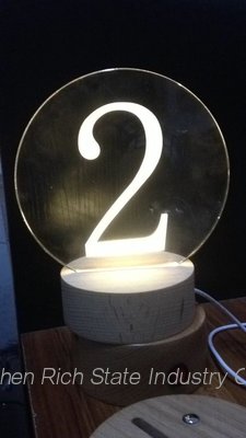 Acrylic laser inner carve number