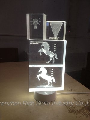 Acrylic laser inner carve