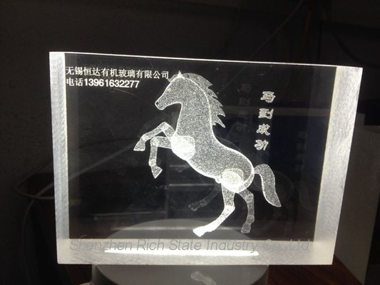 Acrylic 3D laser inner carve