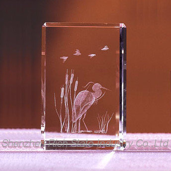Crystal (K9) laser inner carve