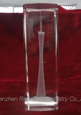 Crystal (K9) laser inner carve